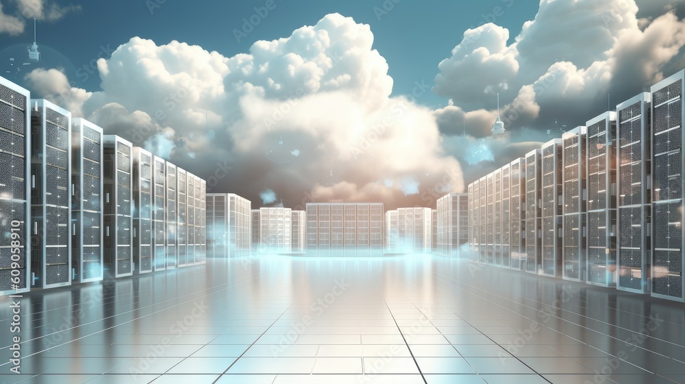 Cloud infrastructure: Images depict the integration of cloud computing ...