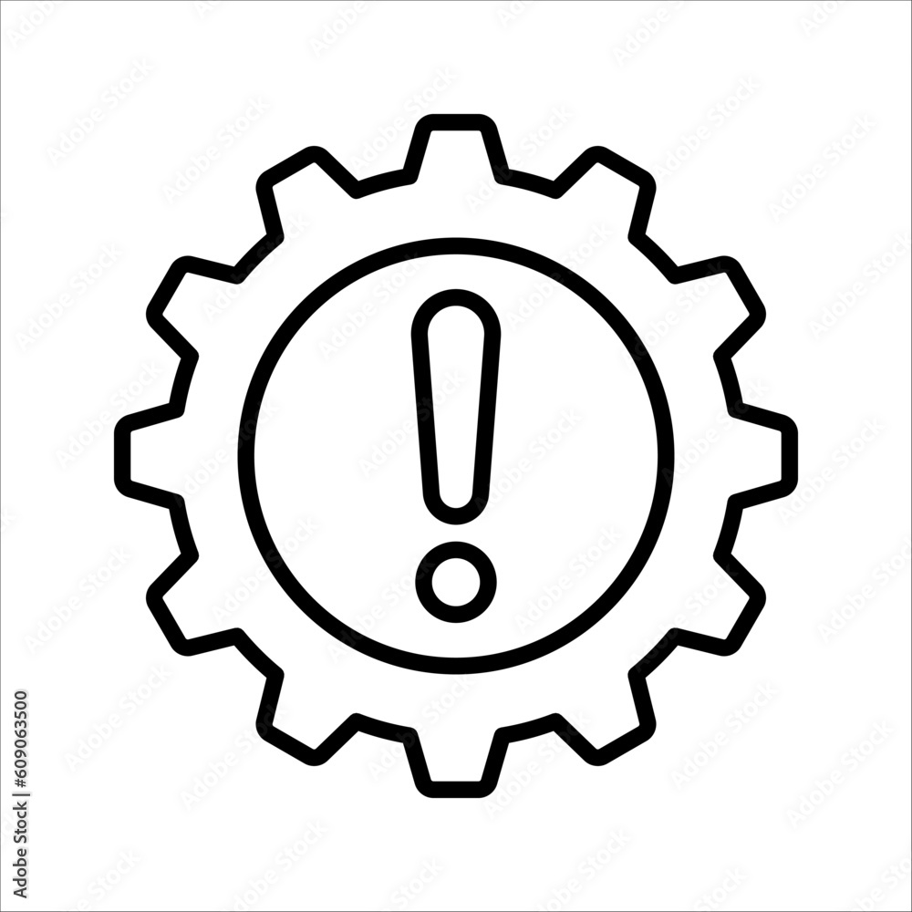 Vecteur Stock Technical problem icon. Process or failure icon in ...