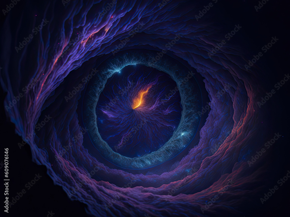 Ilustracja Stock: Generative Ai, AI Generated art, Beautiful views of ...