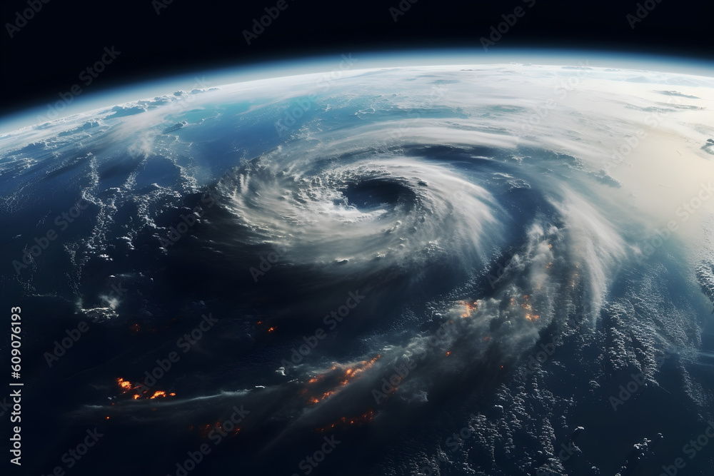 Multiple Hurricanes From Space
