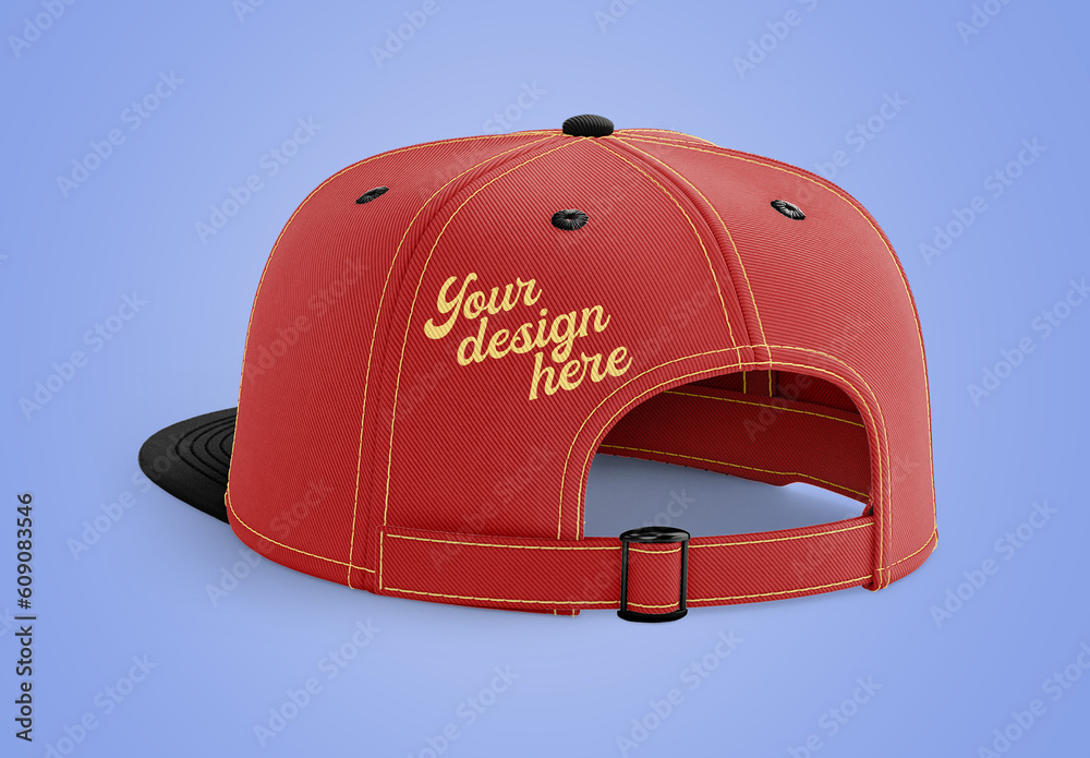 Snapback Cap Mockup Stock Template | Adobe Stock