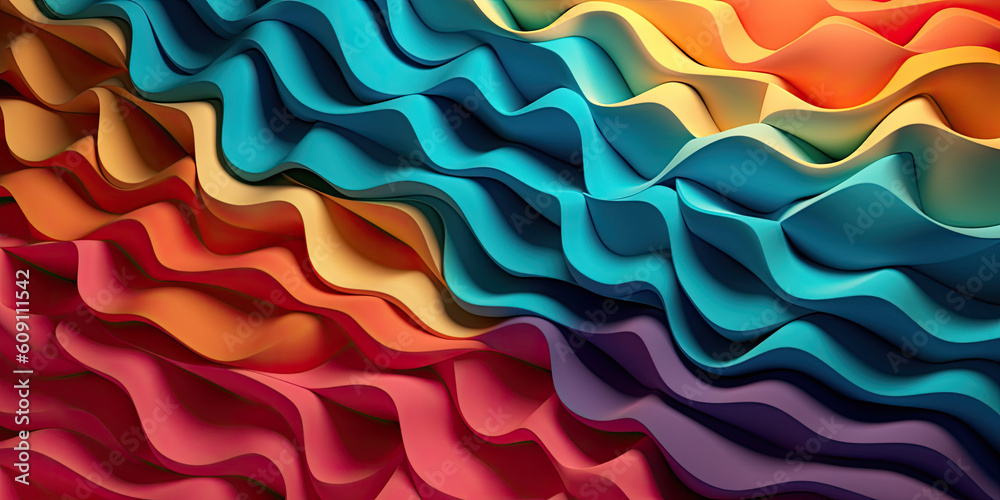 3d Colorful Abstract Background