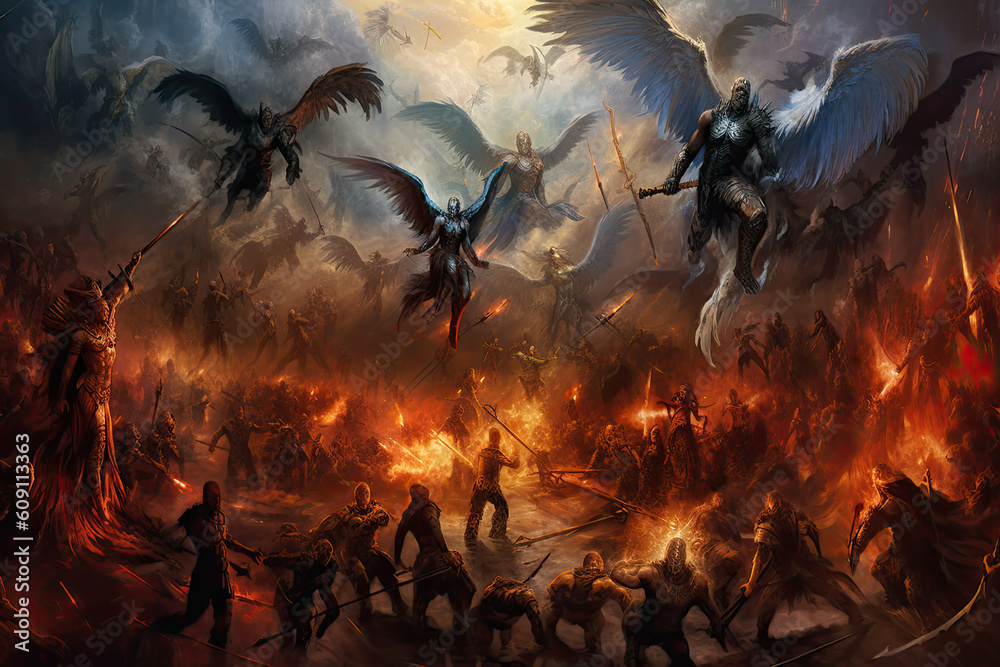 Hell Vs Heaven Wallpaper