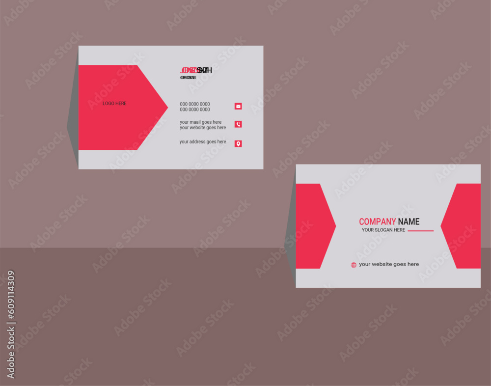 Modern Creative And Clean Business Card Design Template, Visiting Card ...