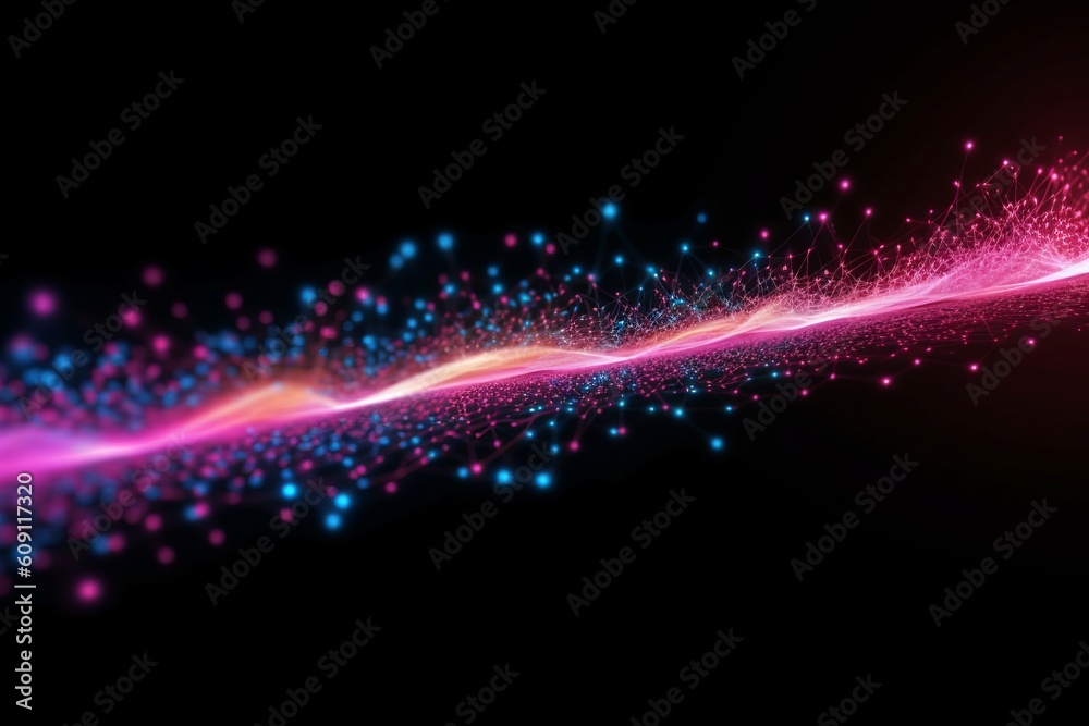 Abstract futuristic, Network connection fiber optic, Transmission line ...