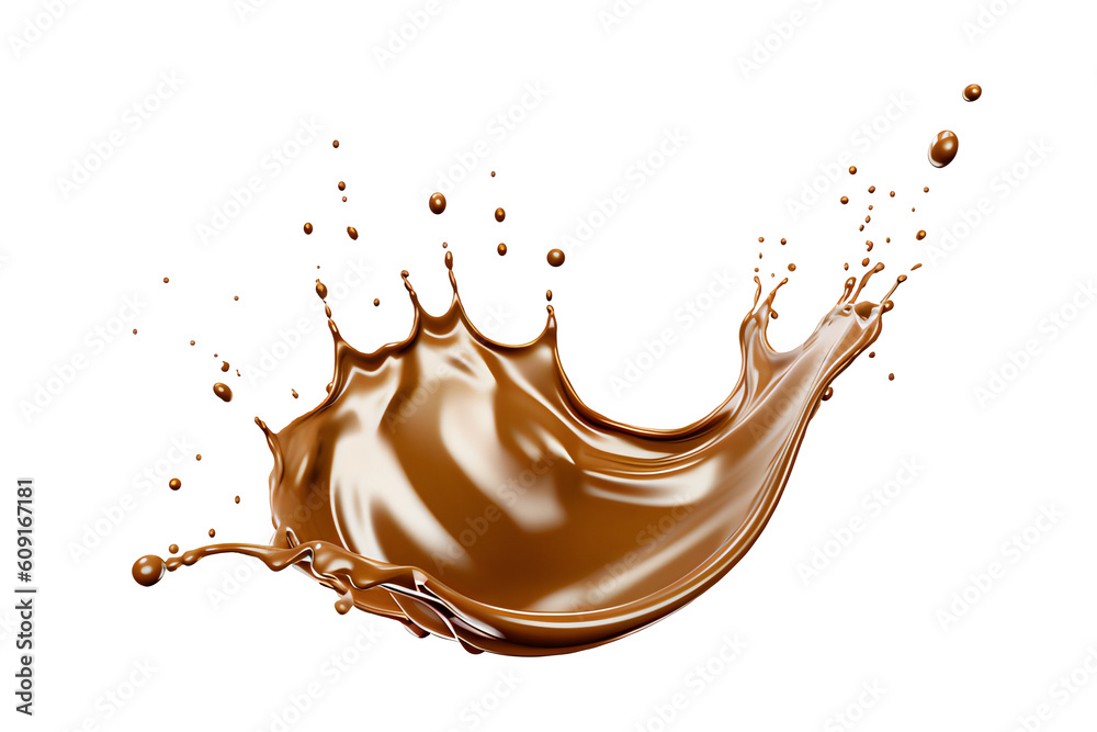 Chocolate Cream Splash on transparent background PNG Stock Illustration ...