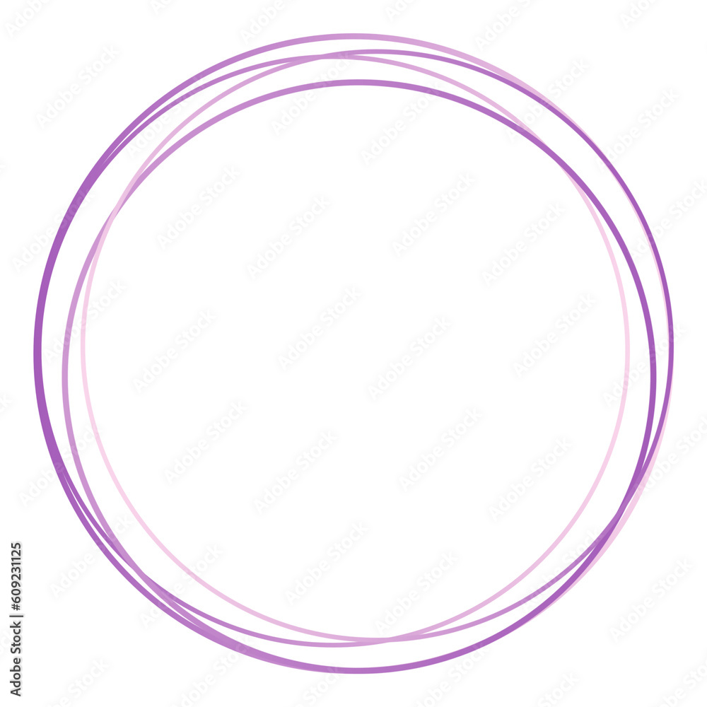 Purple circle frame with transparent background. Purple color marking ...