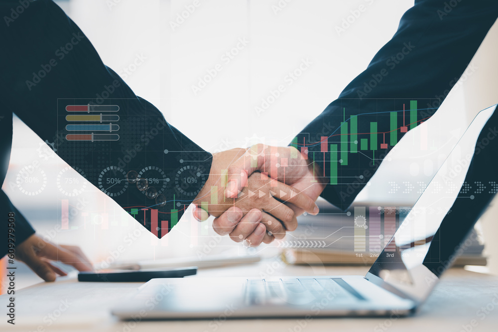 Foto de business deal agreement concept, handshake teamwork of business ...
