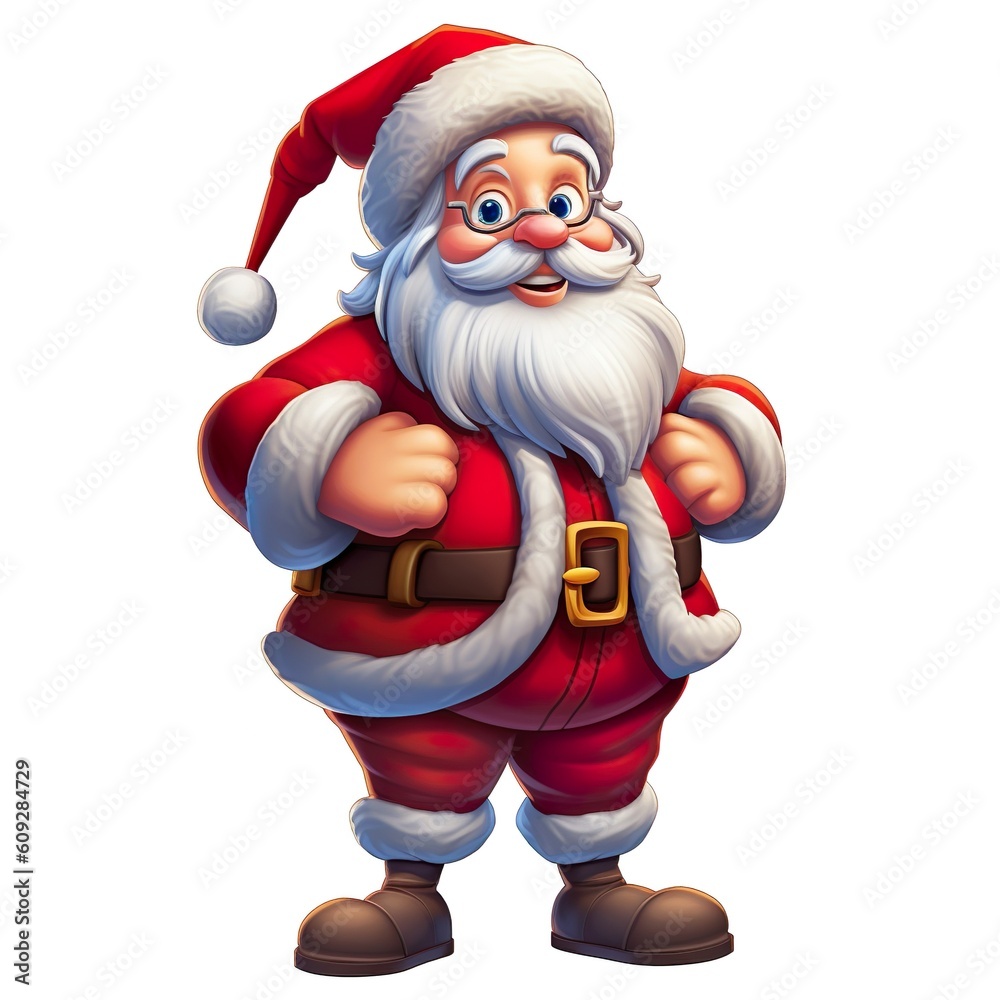 Santa Cartoon Drawing
