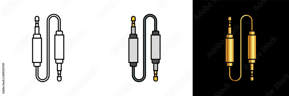Audio Cable icon representing the seamless and reliable connection of ...