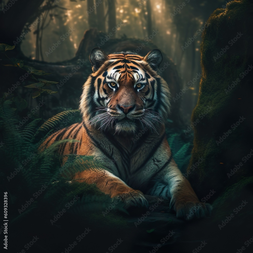 Amazing Bengal tiger in the nature wildlife forest, Tiger in wildlife ...