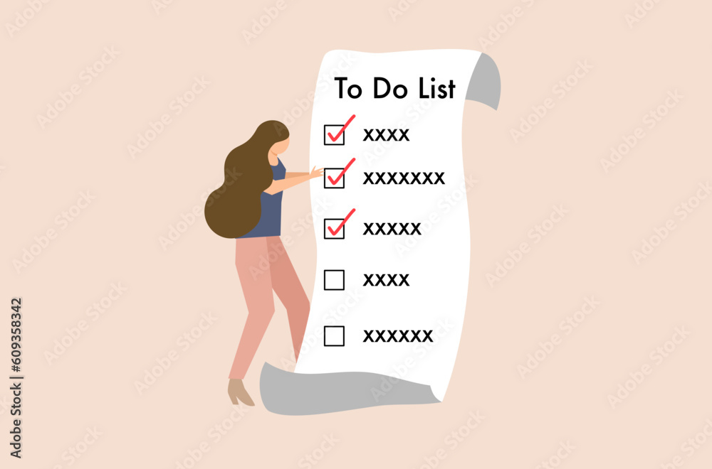 Productive to do list vector, task planning and task management for ...