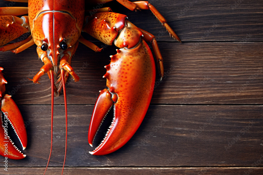 cooked red crustacean crayfish seafood background crawfish claw boiled ...