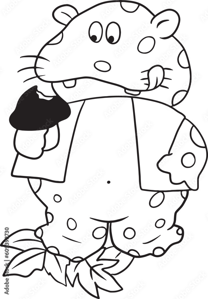 dinosaur cartoon doodle kawaii anime coloring page cute illustration ...