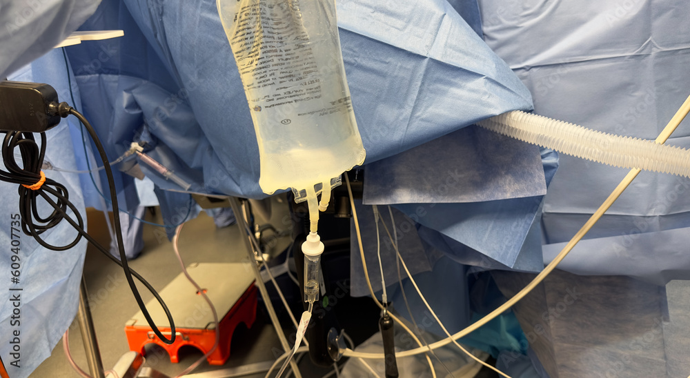 Hospital medications, fentanyl, propofol, intravenous fluids, drugs ...