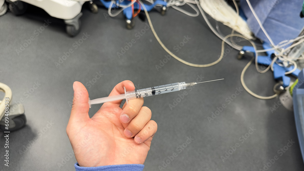 Foto de Hospital medications, fentanyl, propofol, intravenous fluids ...