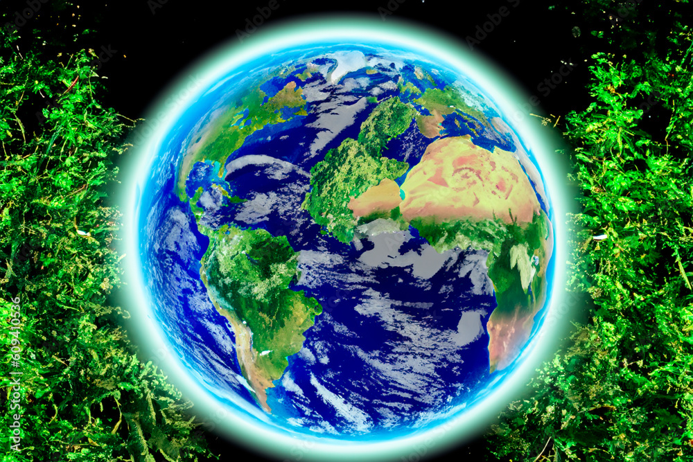 Environment. World environment day 2023. 3d concept background. Ecology ...