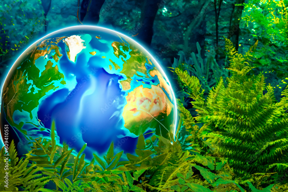 Environment. World environment day 2023. 3d concept background. Ecology ...