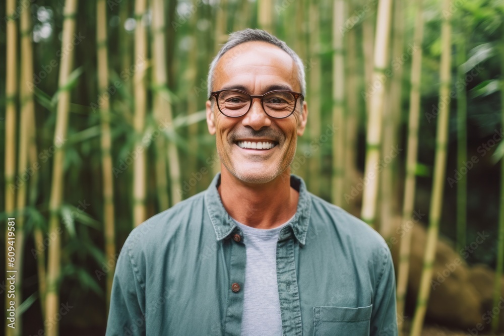 Medium shot portrait photography of a grinning man in his 50s that is ...
