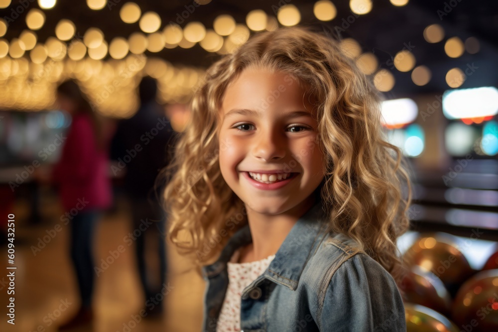 Close-up portrait photography of a grinning child female that is ...