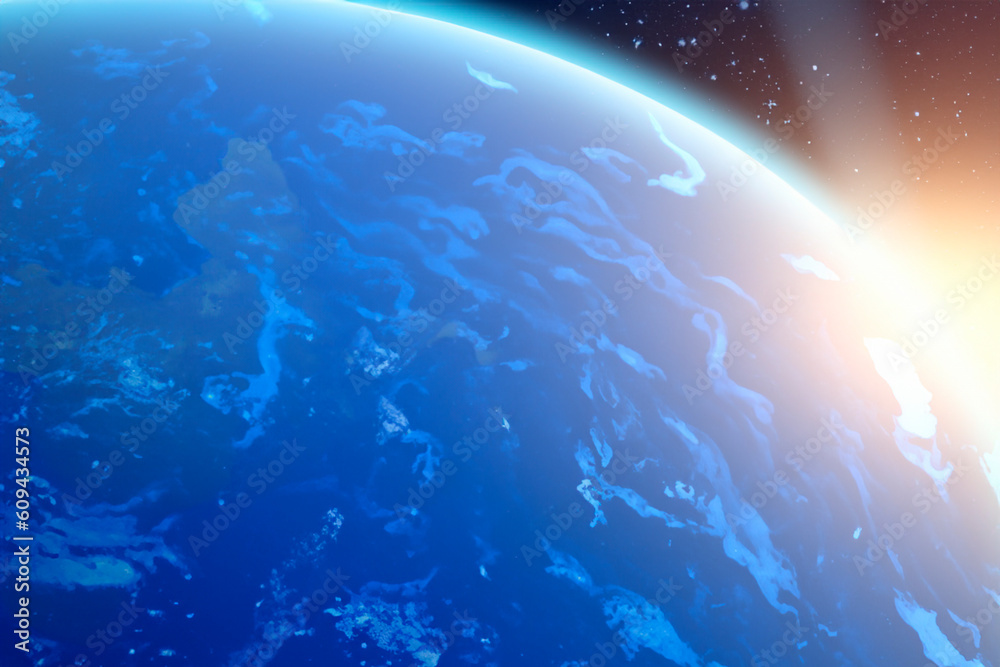 Oceans. World ocean day or World Oceans Day, 8 June. 2023. Blue ocean ...