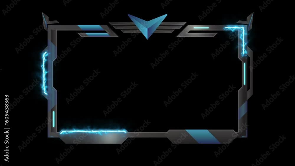 Stream Overlay twitch overlay video frame transparent background Stock ...