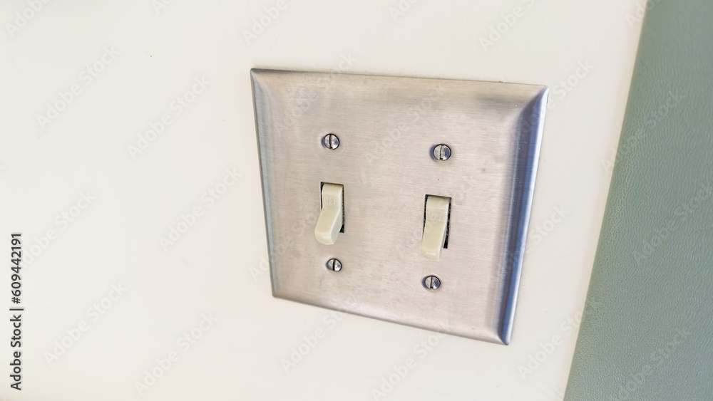 Light switch on and off symbolize control, illumination, and the power ...
