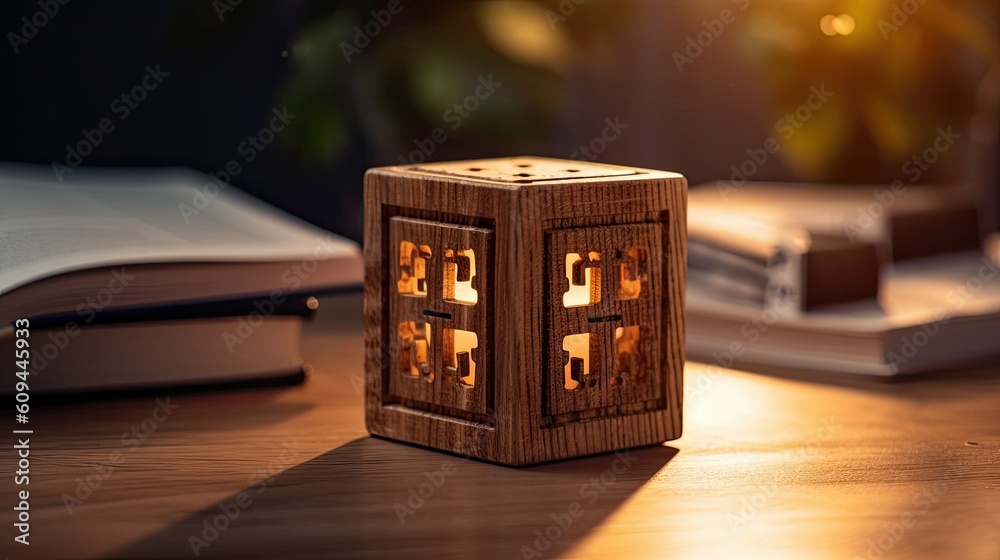 Faithful Worship: Wooden Block with Bible Icon and Prayer Concept for ...