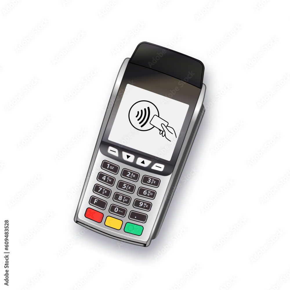 Payment machine. terminal Bank payment terminal design template, Mockup ...