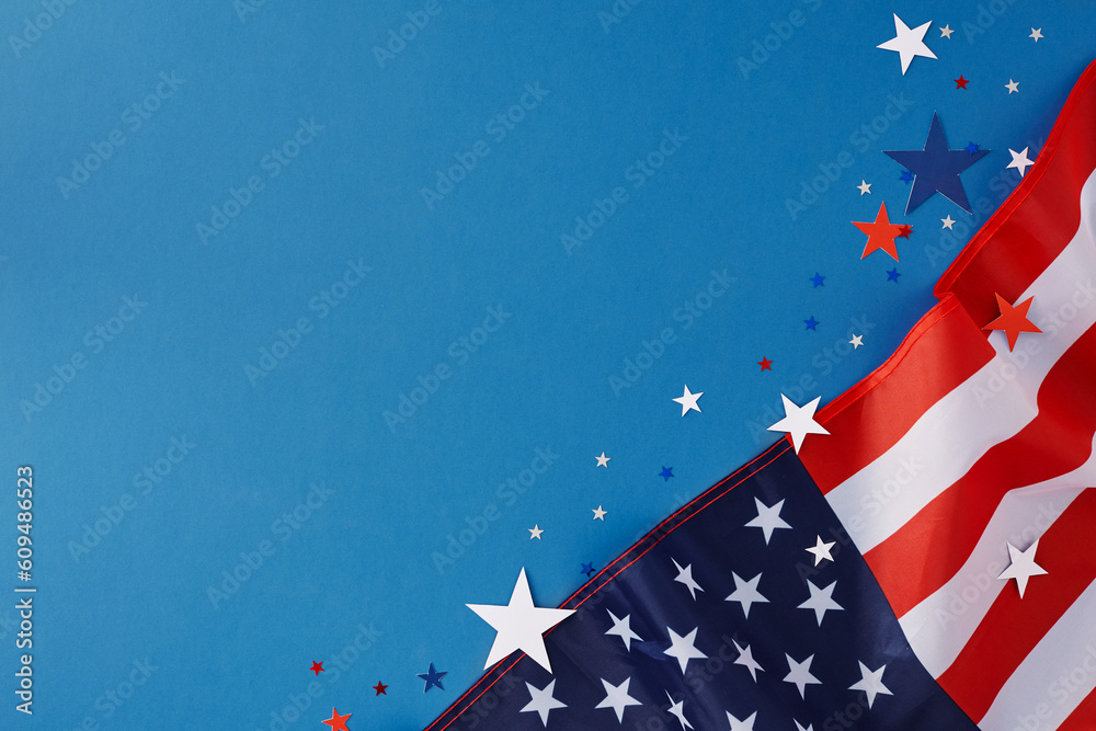 Blank American Flag Background
