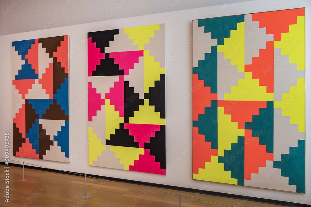 Interior of Stedelijk Museum. “General Idea” exhibition - work of ...