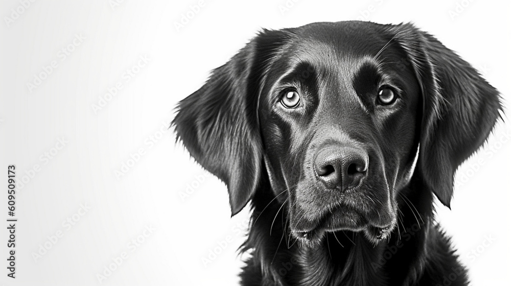 Adorable dog on a white background in different poses. Dog for ...