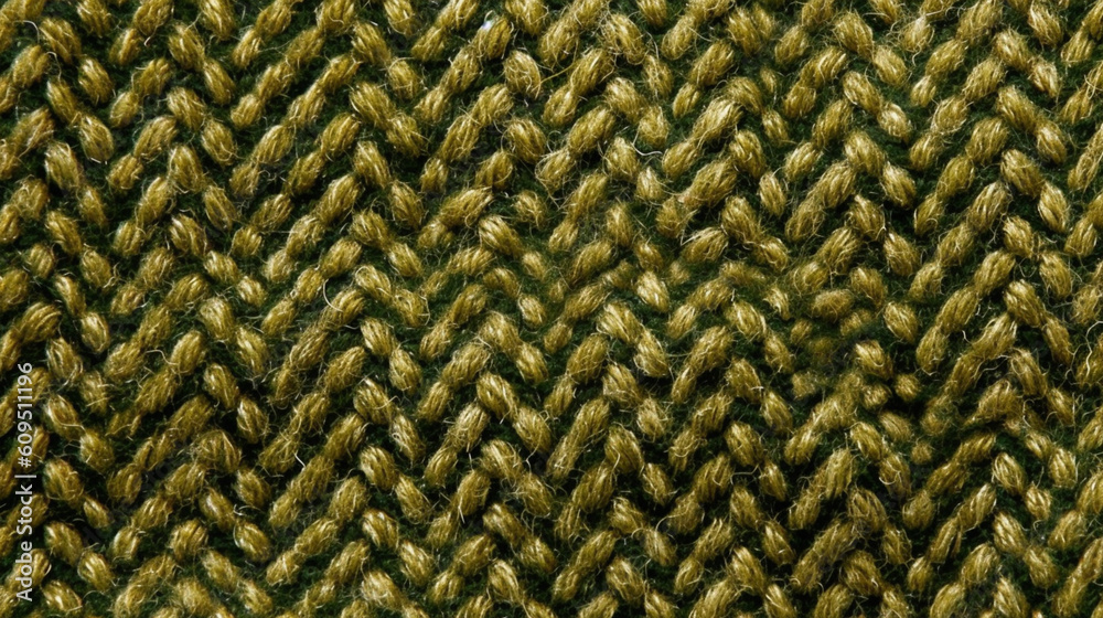 Green tweed fabric. Highly defined tweed texture. AI generated image ...