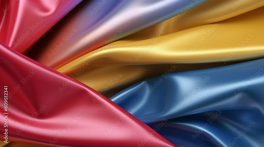 Multicolor latex fabric. Highly defined latex texture. AI generated ...