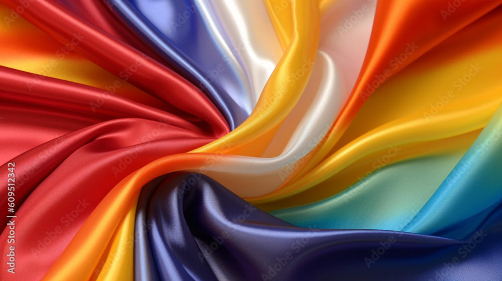 Multicolor latex fabric. Highly defined latex texture. AI generated ...