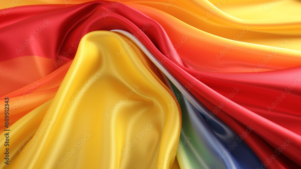 Multicolor latex fabric. Highly defined latex texture. AI generated ...