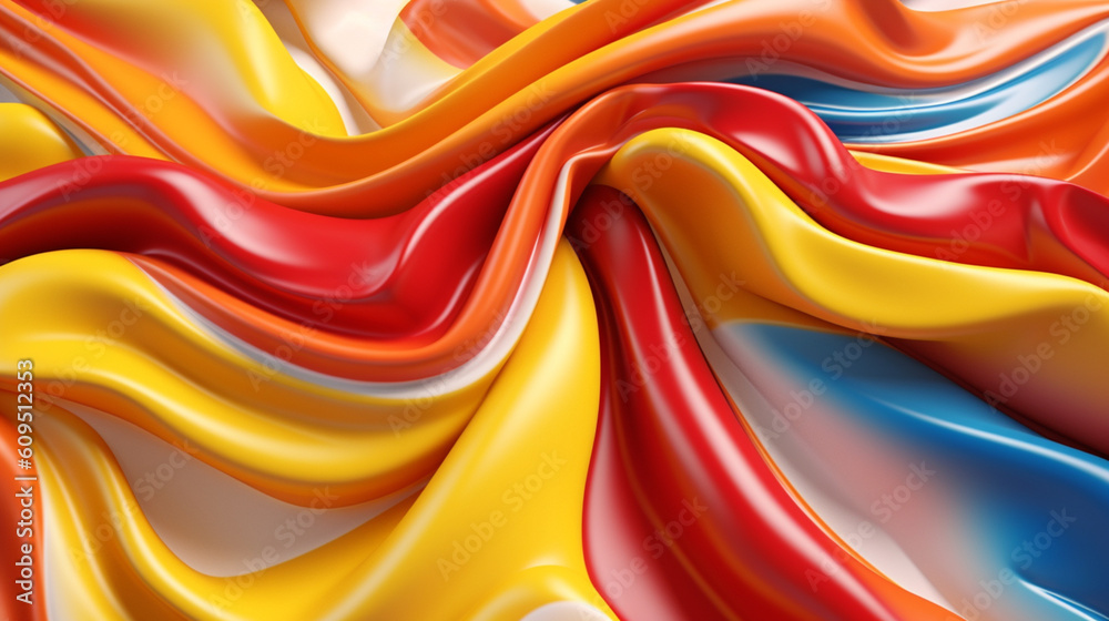 Multicolor latex fabric. Highly defined latex texture. AI generated ...