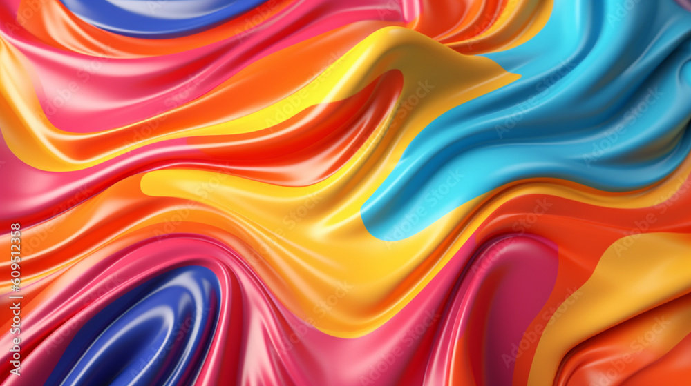 Multicolor latex fabric. Highly defined latex texture. AI generated ...
