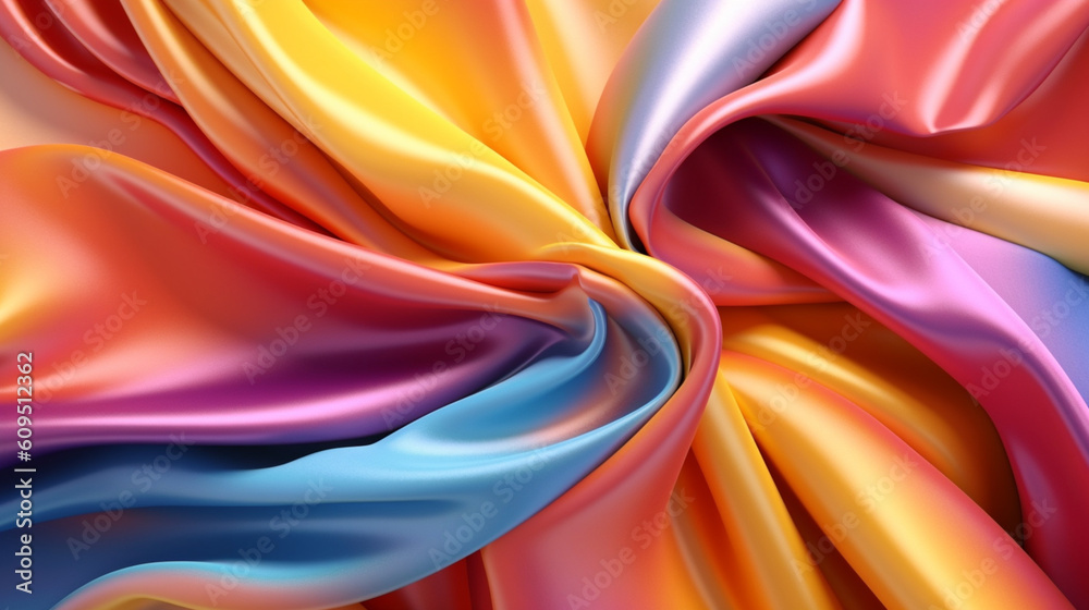 Multicolor latex fabric. Highly defined latex texture. AI generated ...