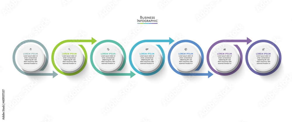 Business data visualization. timeline infographic icons designed for ...