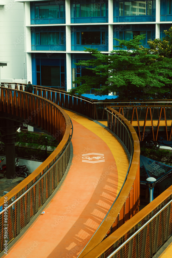 Jakarta,Indonesia-June 04, 2023: photo The design of a pedestrian ...