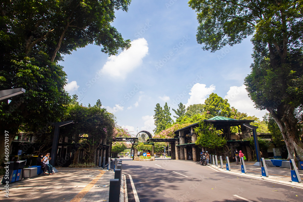Main gate of Bandung Institute of Technology, a popular higher ...