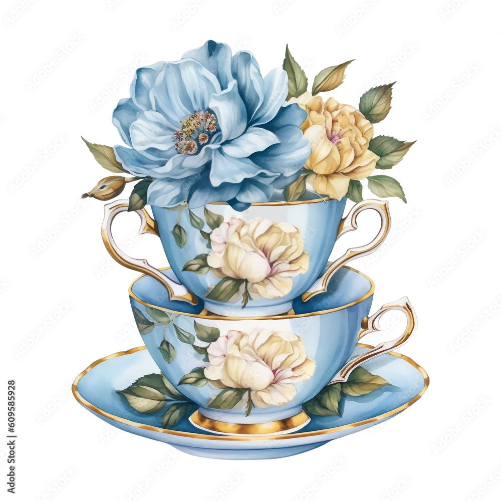 Vintage Tea Party Clip Art