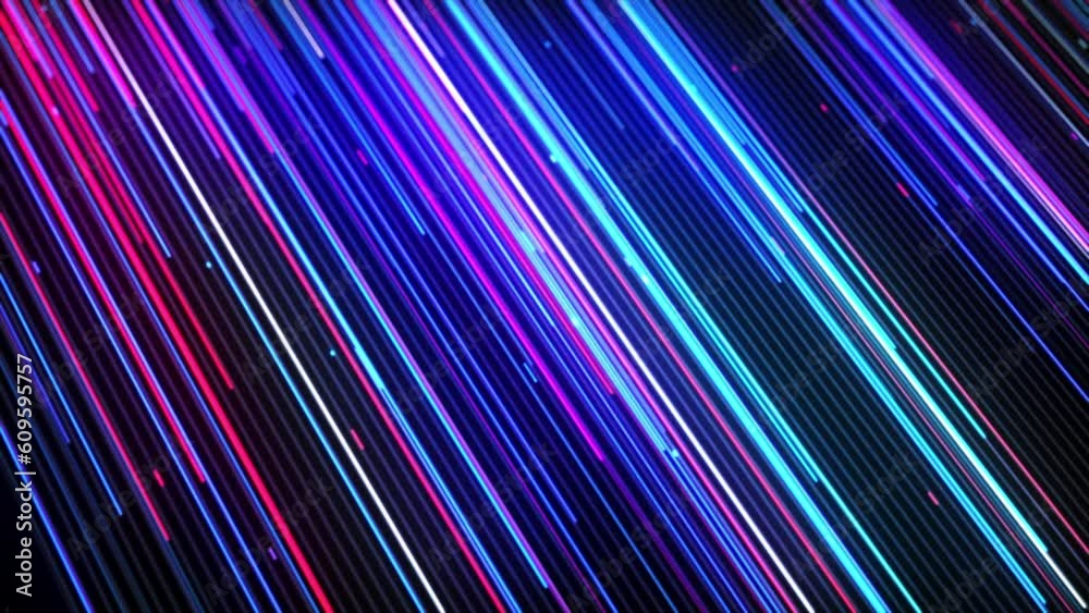 Blue theme line seamless loop technology background, blue lines 3d ...