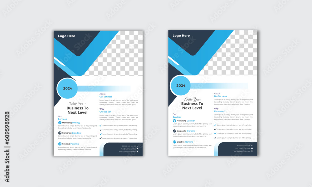 Vetor de Professional Modern Corporate and Creative Business Flyer ...