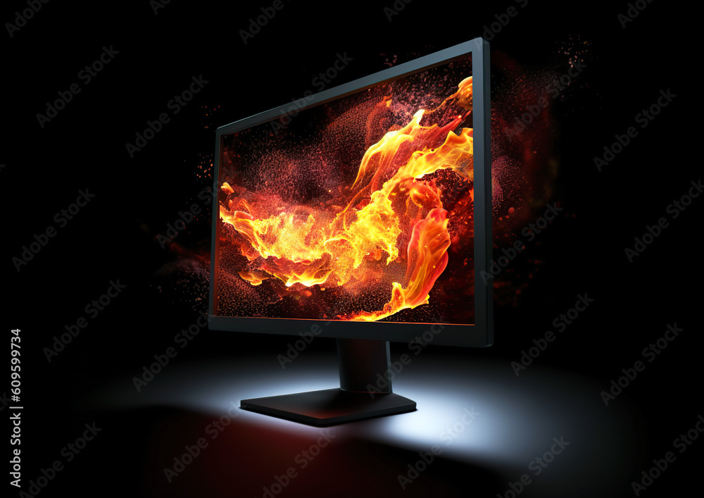TV and monitor design made with modern technology. 3D, HD, Full HD ...