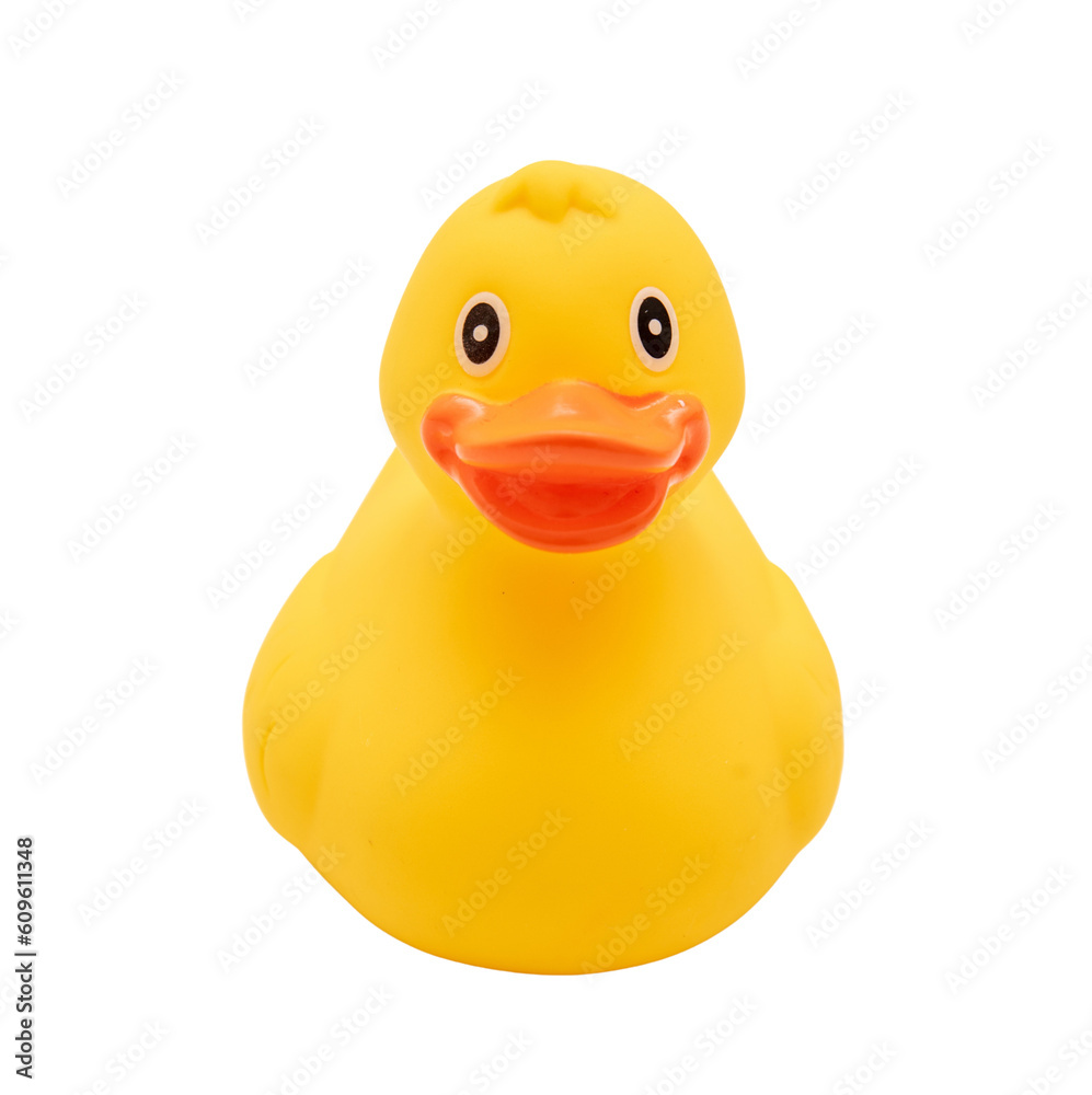 Rubber duck yellow color isolated on transparent background, PNG, Stock ...