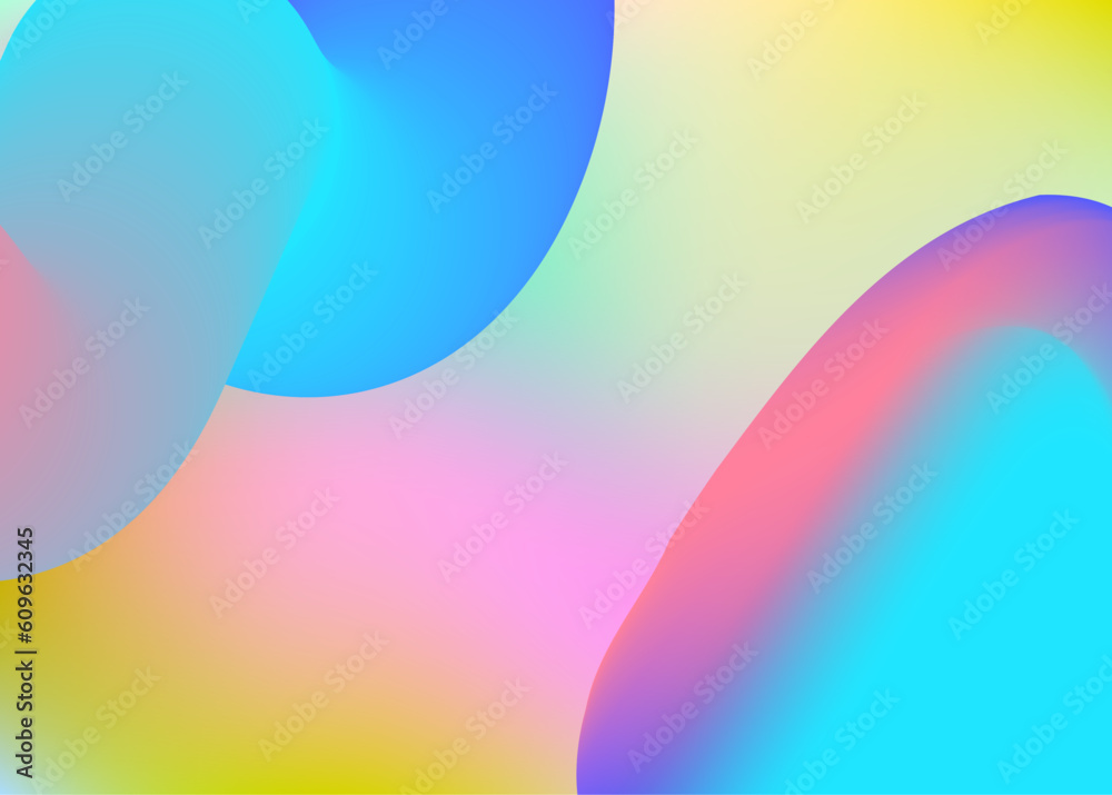 Liquid fluid background with dynamic elements and shapes. Stock Vector ...