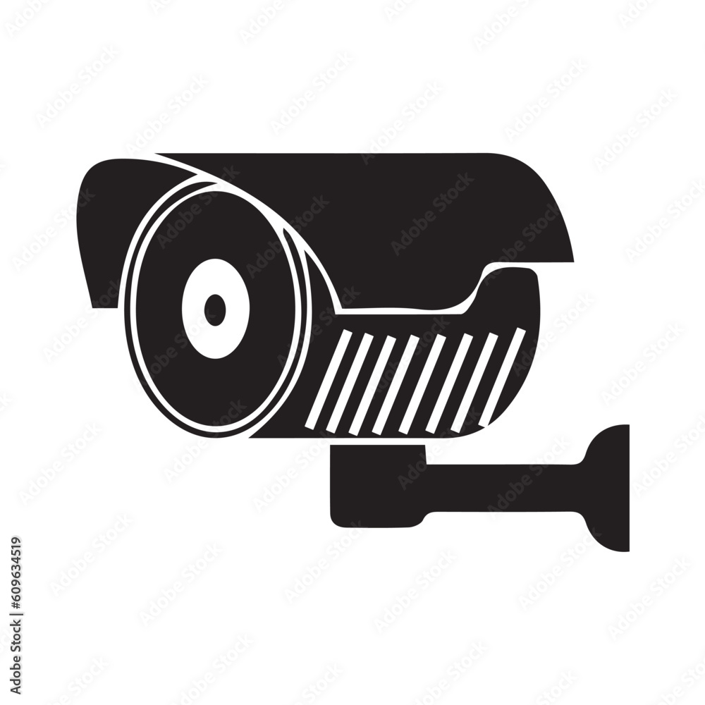 cc for isolated icons on cc tv in digital technology for safety Vector ...