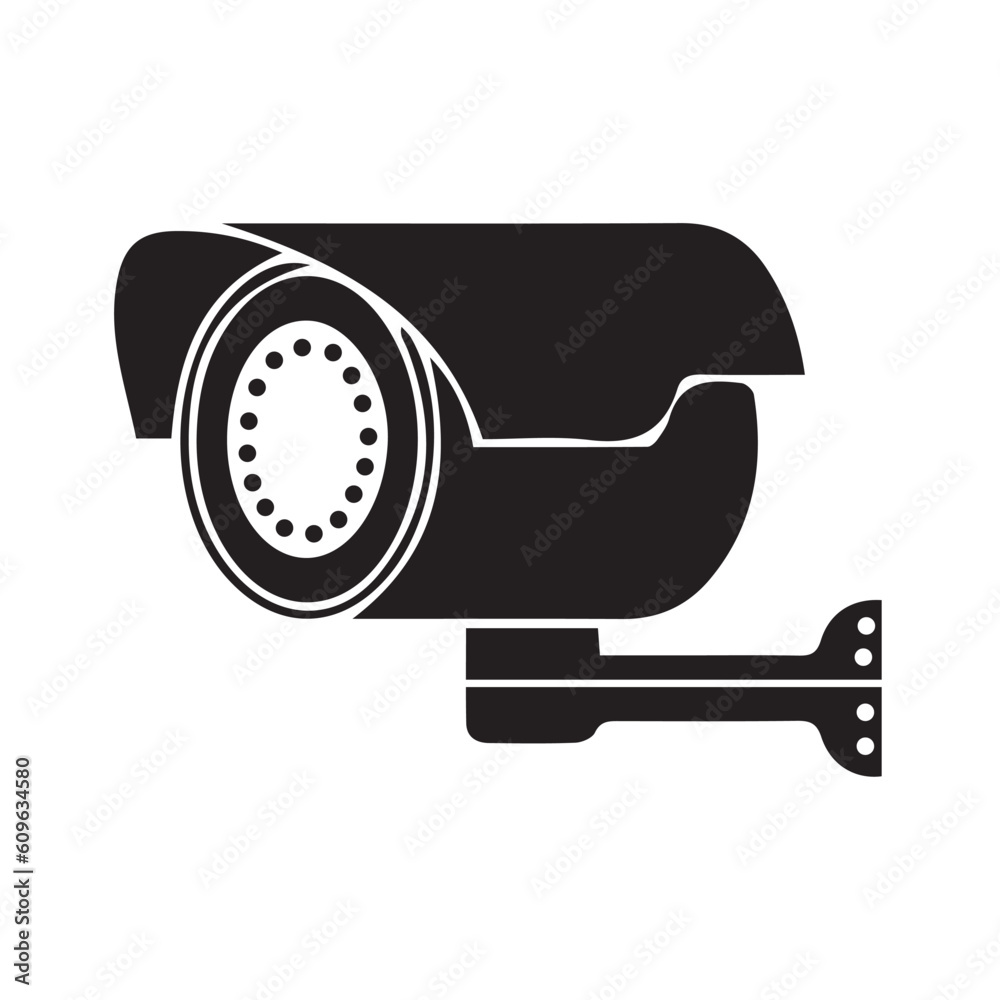 cc for isolated icons on cc tv in digital technology for safety Vector ...